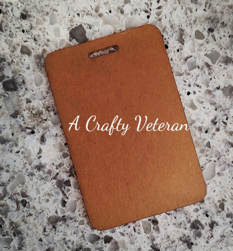 Vertical Badge Buddy/ Luggage Tag-Blanks – ACraftyVeteran