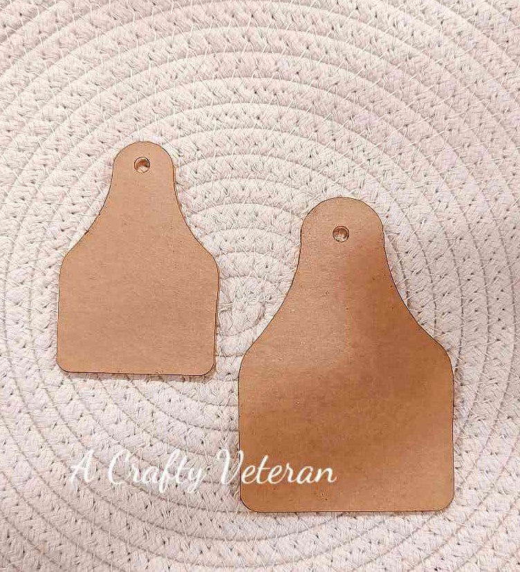 Ear Tag Keychain-Blanks – ACraftyVeteran